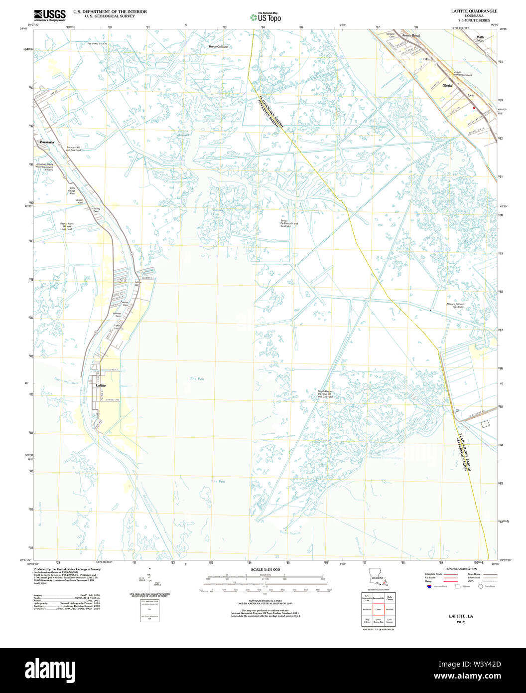 Lafitte map Cut Out Stock Images & Pictures - Alamy