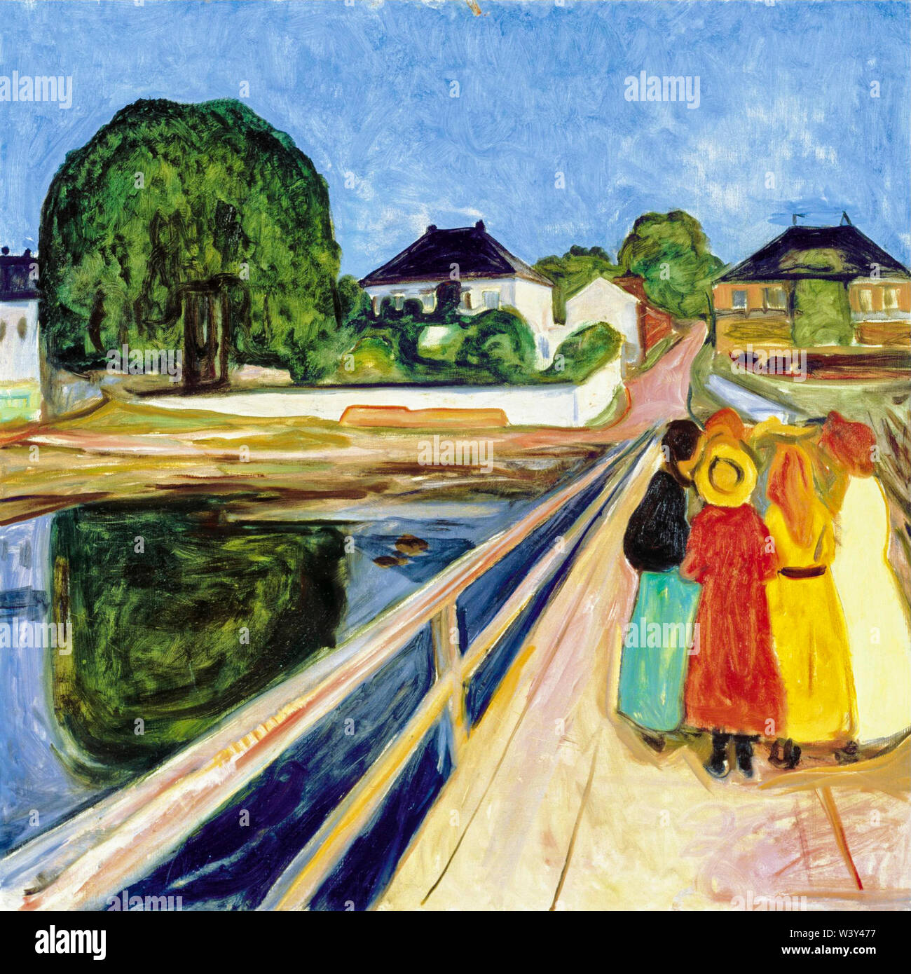 Edvard Munch The Girls On The Bridge