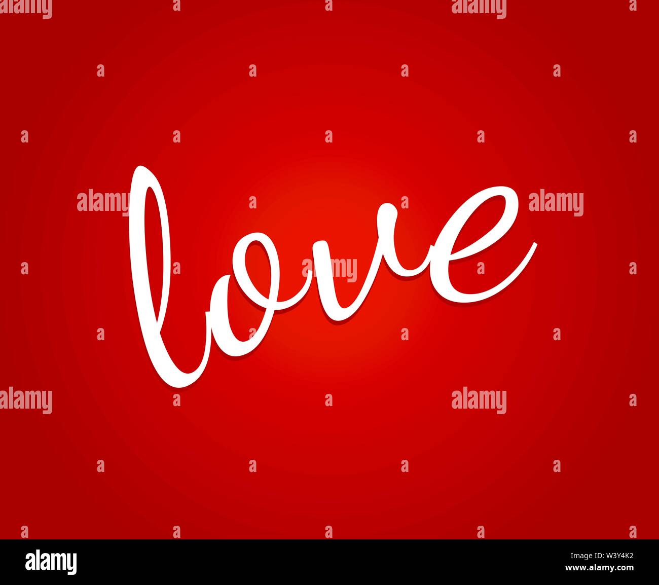 Red love card. Valentine's Day vector illustration Stock Vector Image ...