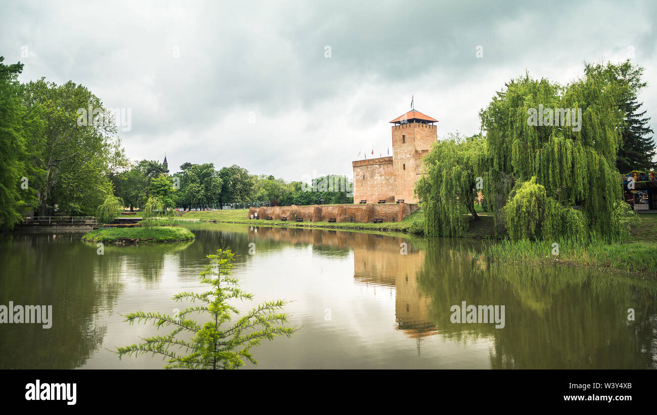 The Medieval Gyula Castle and Bastion Stock Photo - Alamy
