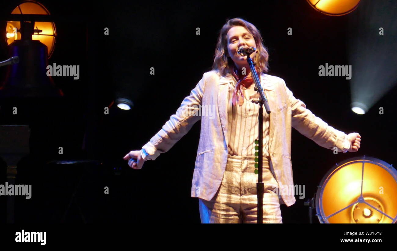 Costa Mesa, California, USA. 17th July, 2019. Singer/songwriter Brandi ...
