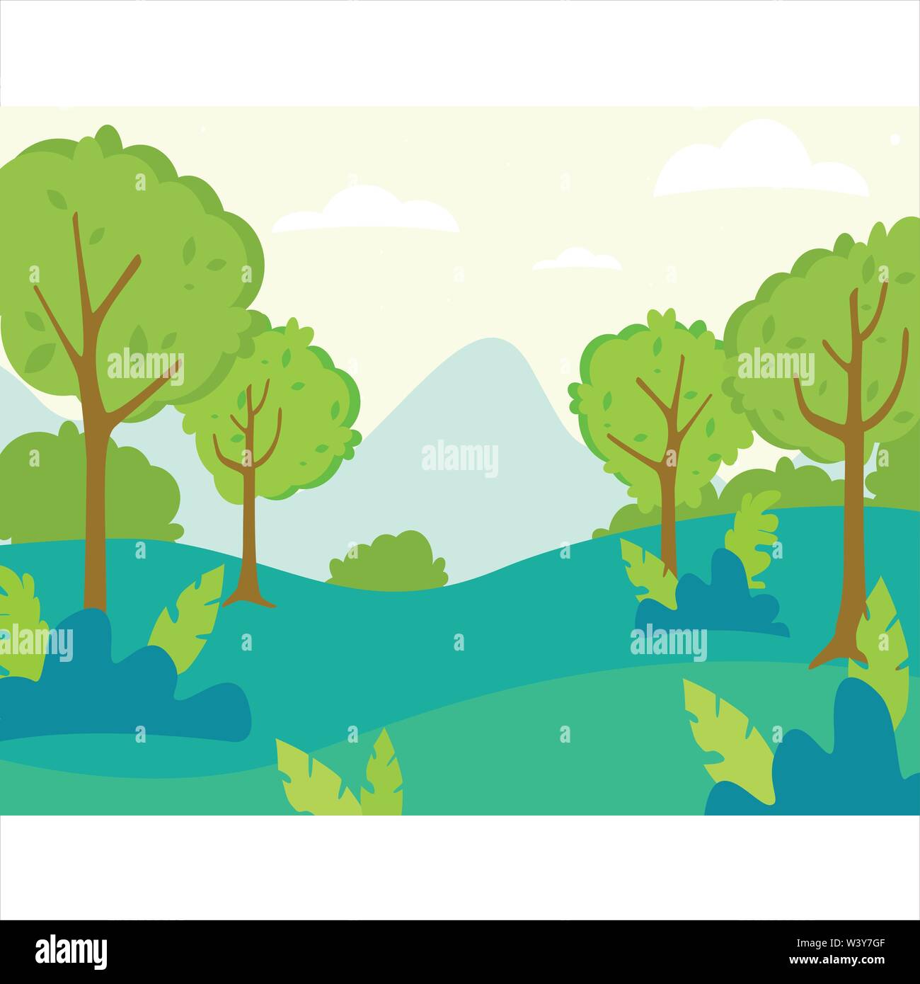 Summer nature walk Stock Vector Images - Alamy