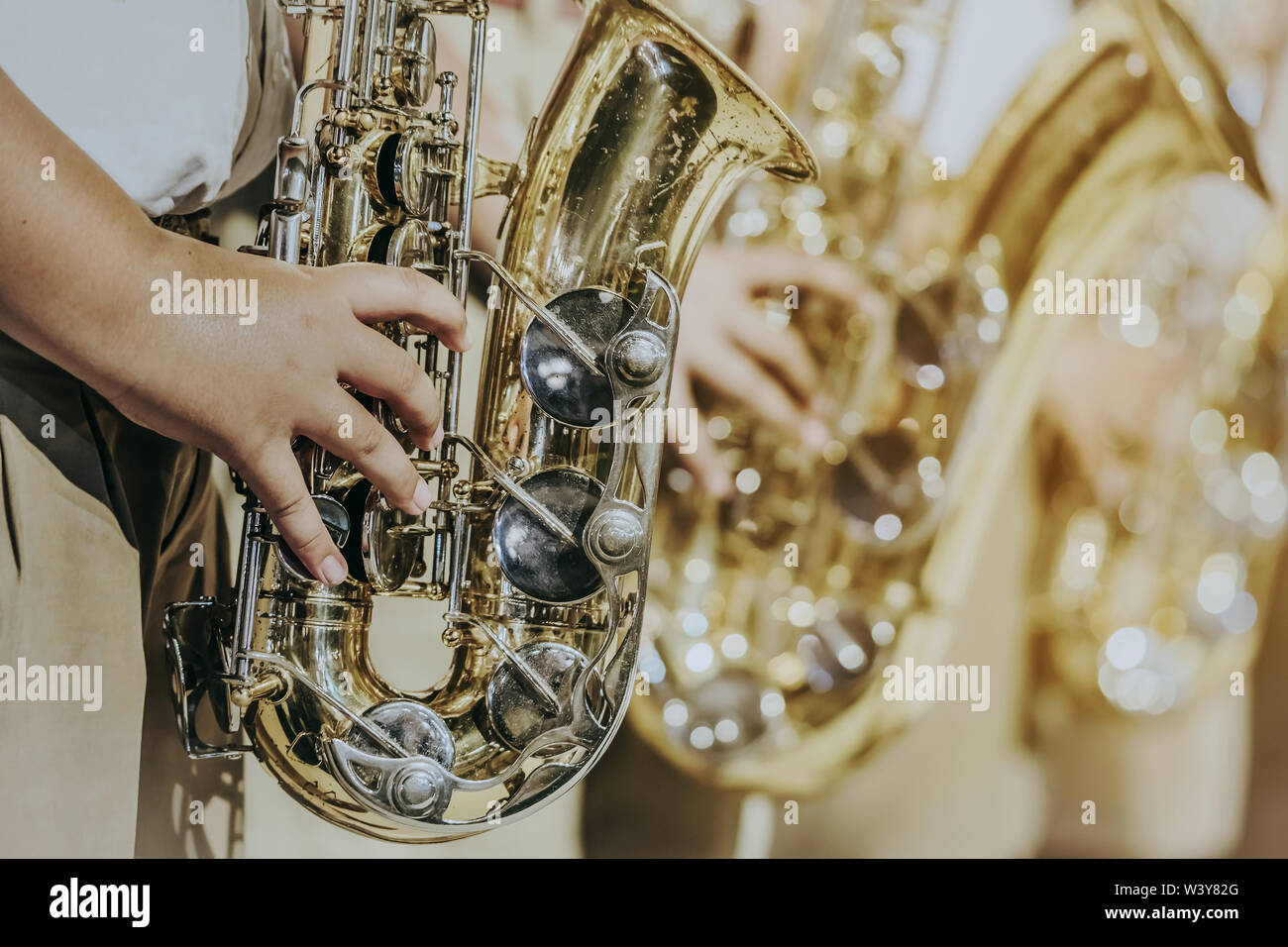 All female marching band asia hi-res stock photography and images - Alamy