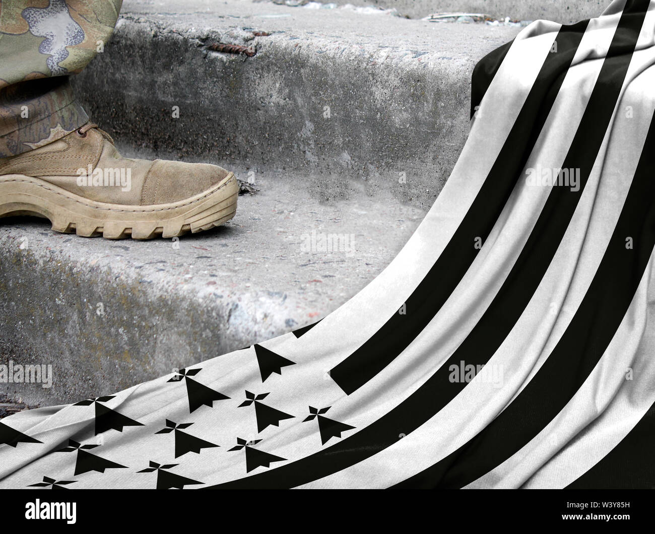 Brittany flag vintage on hi-res stock photography and images - Alamy