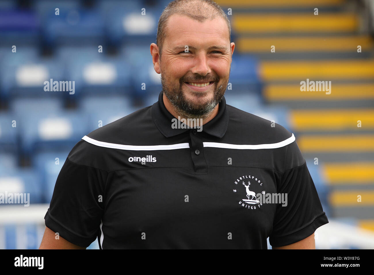 HARTLEPOOL, ENGLAND 13th July Hartlepool United goal keeping coach Ross ...