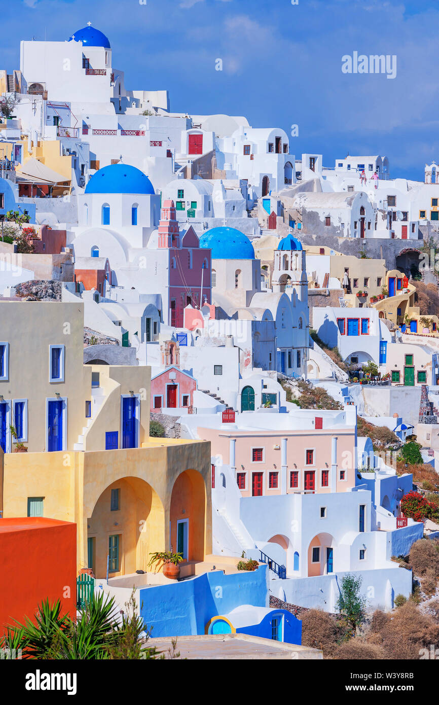 Oia village, Oia, Santorini, Cyclades Islands, Greece Stock Photo - Alamy
