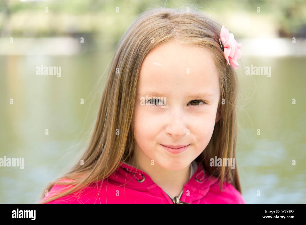 Pretty girl in the park Stock Photo - Alamy
