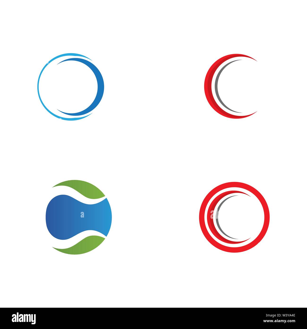 C Logo Template Design Vector Stock Vector Image & Art - Alamy