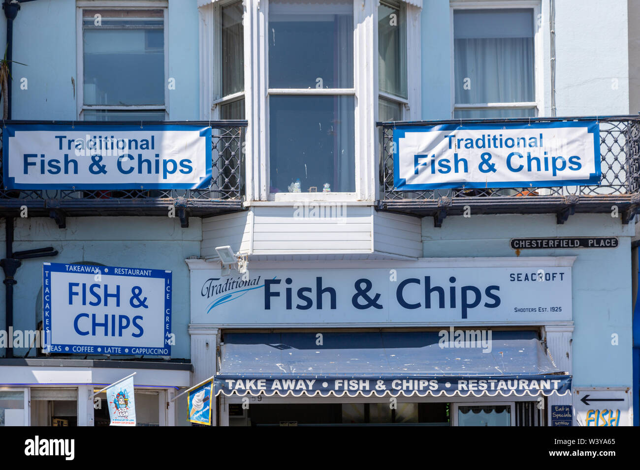 Traditional fish and chip shop, UK Stock Photo - Alamy