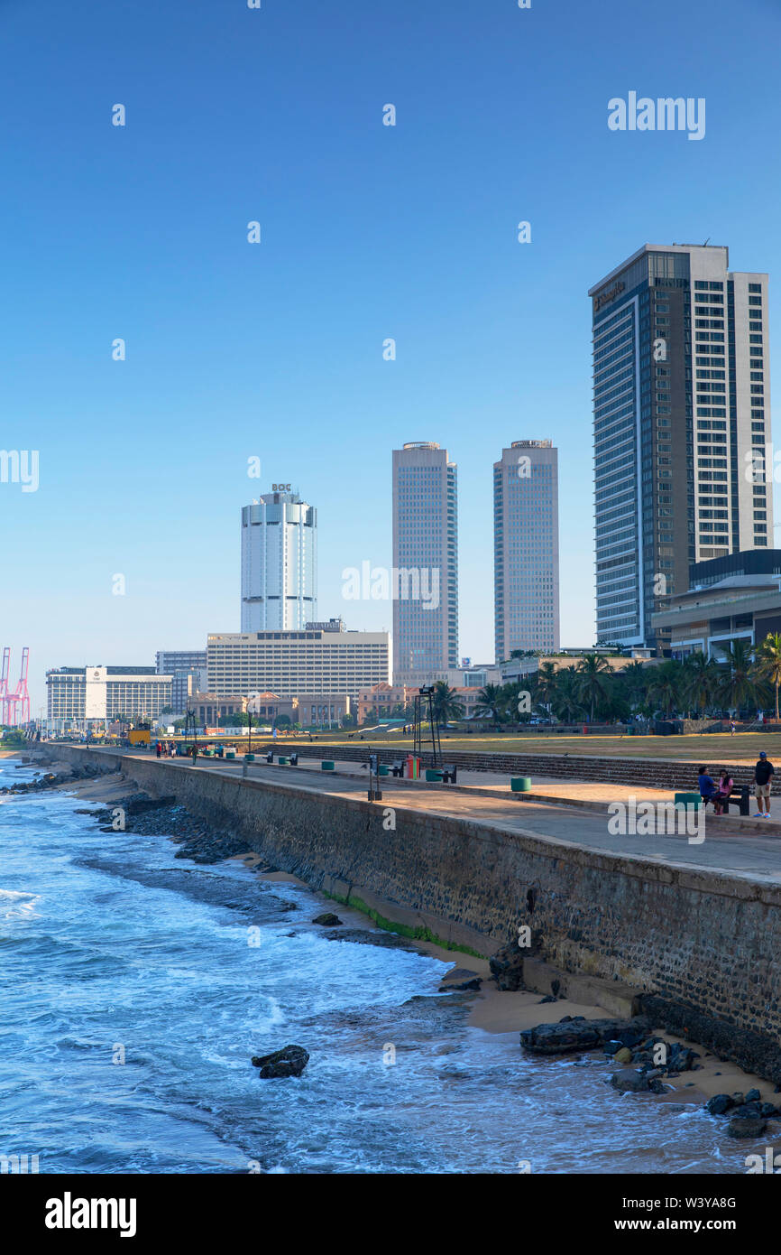 Galle Face Green and Galle Face Beach, Colombo, Sri Lanka Stock Photo ...