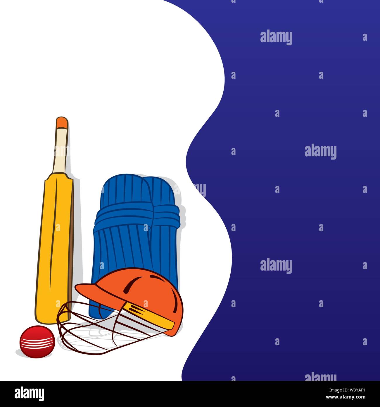 Cricket test illustration Stock Vector Images - Alamy