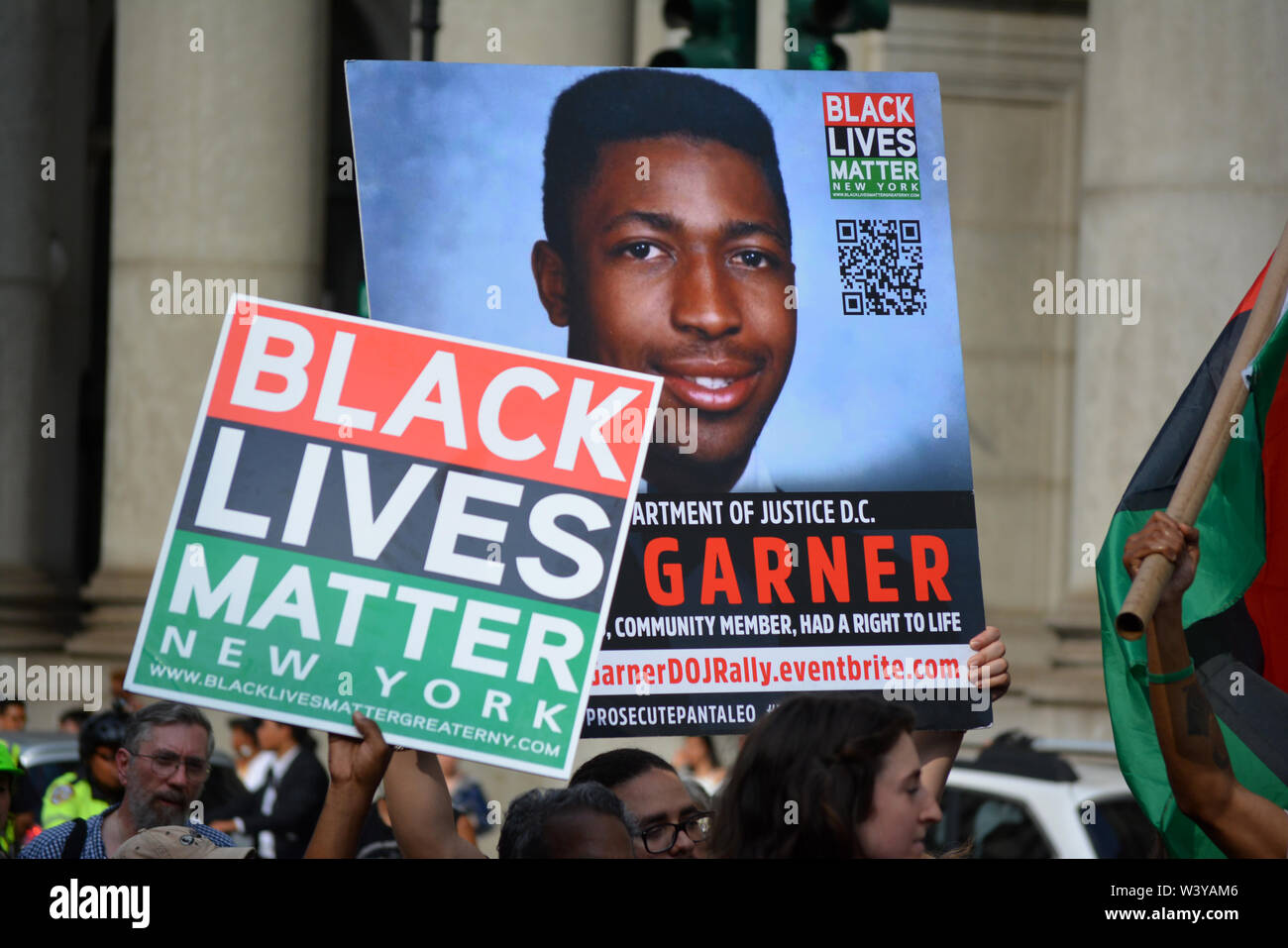 Rally for Eric Garner on the fifth anniversary of his controversial ...