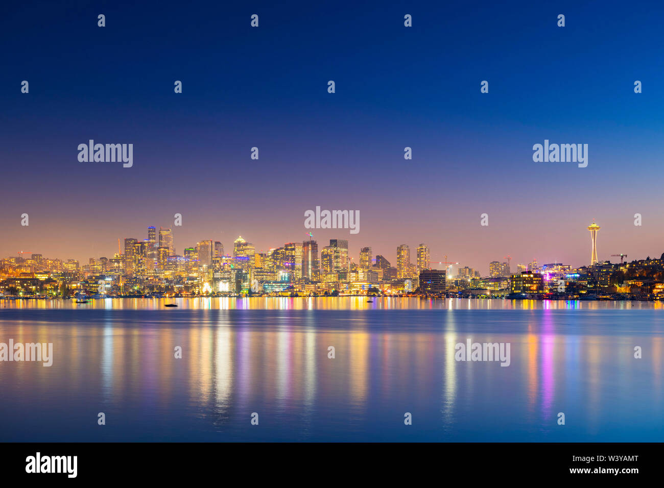 View of the Seattle Skyline from Gas Works Park, Seattle, Washington ...
