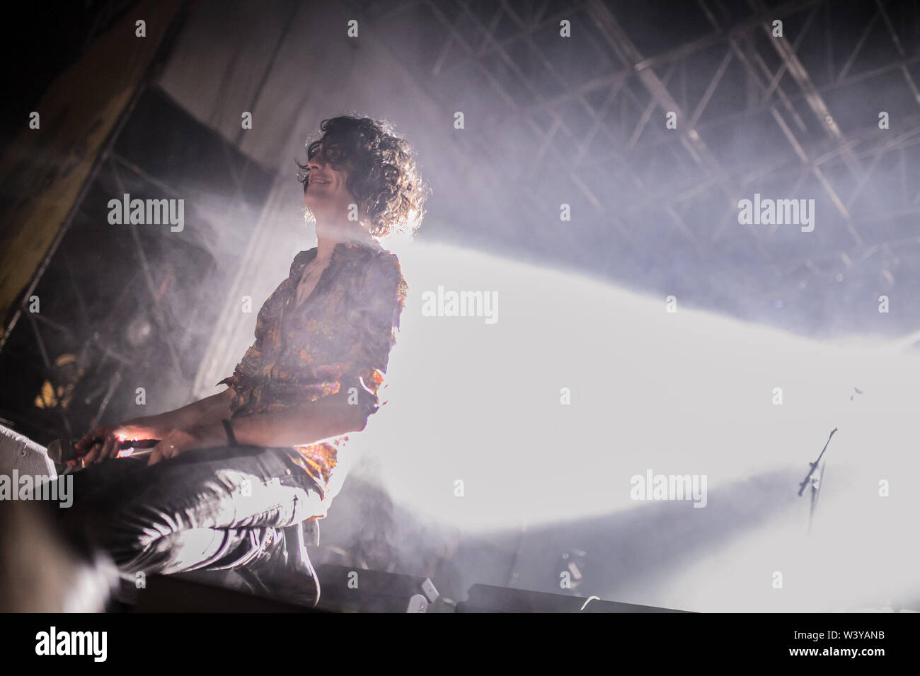Collegno, Italy. 18th July, 2019. Italian songwriter Motta performs ...