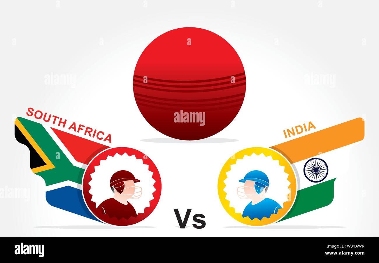 illustration of team playing cricket sports competition poster design ...
