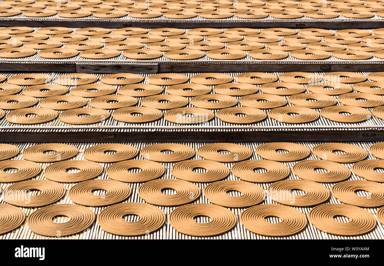 Incense sticks drying in the sun, Hung Yen province, Vietnam Stock ...
