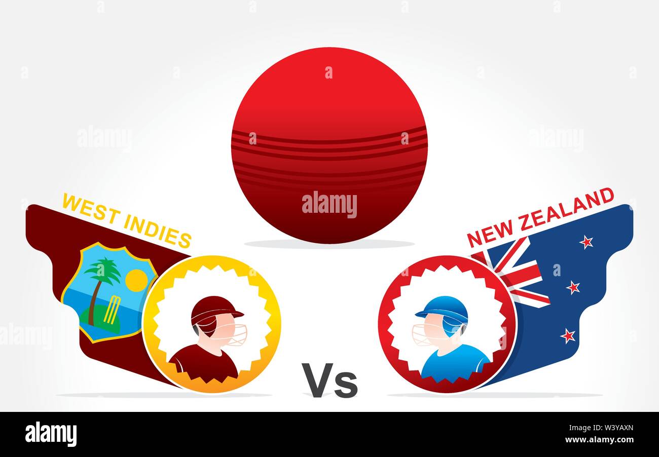 illustration of team playing cricket sports competition poster design ...