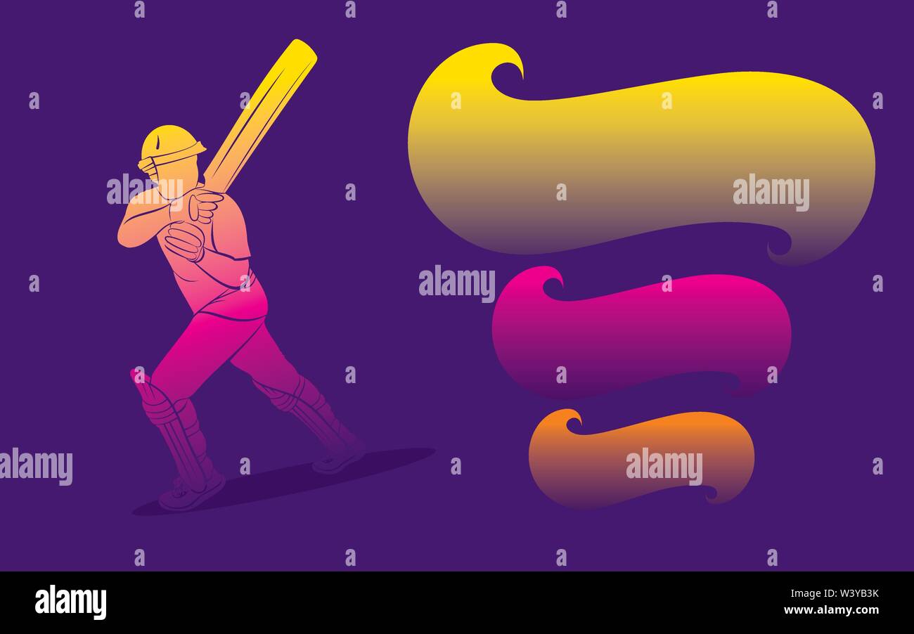 cricket player hitting big shot poster design, write your comment or ...