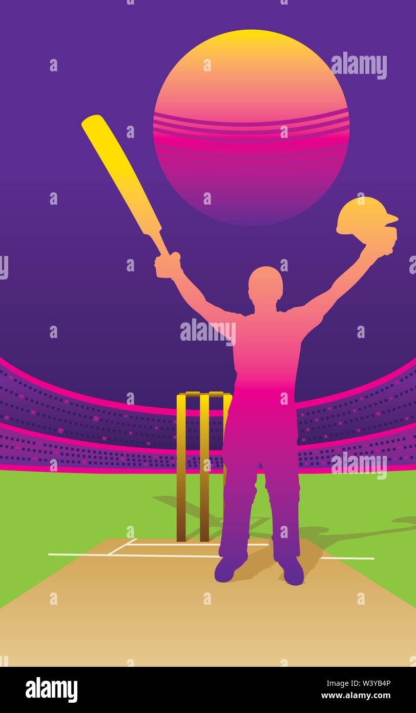 Century cricket Stock Vector Images - Alamy