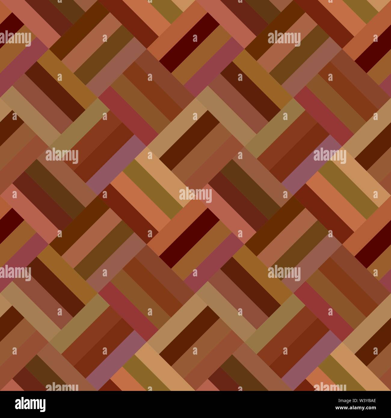 Brown Geometrical Abstract Diagonal Rectangle Pattern Vector Mosaic Background Illustration