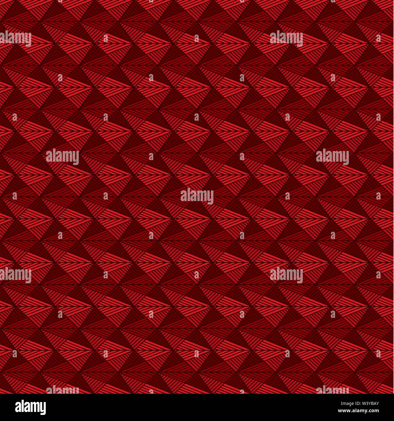 Abstract seamless geometric pattern red background design vector Stock ...