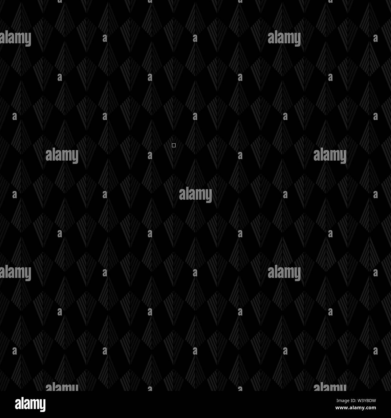 Abstract seamless geometric pattern black background design vector ...