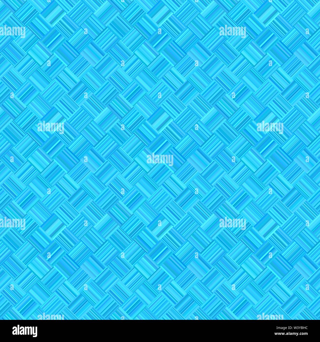 Blue geometrical diagonal striped square mosaic tile pattern background ...