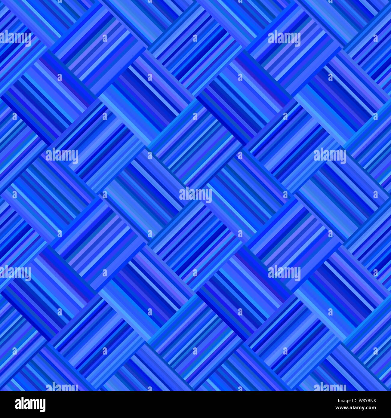 Blue geometric diagonal stripe pattern - vector mosaic tile background ...