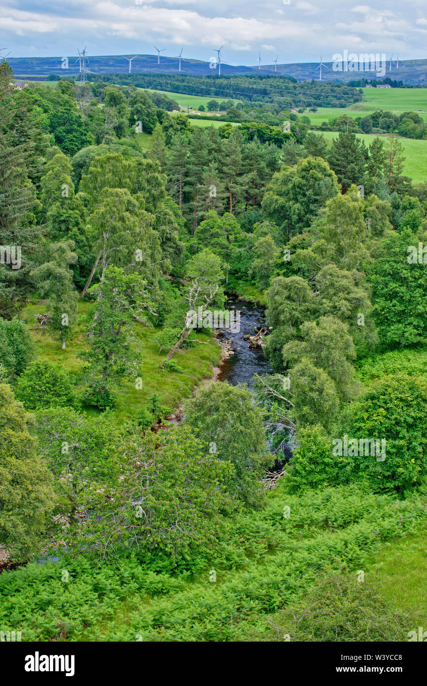 DAVA WAY SCOTLAND THE DIVIE OR EDINKILLIE RAILWAY VIADUCT MID SUMMER ...