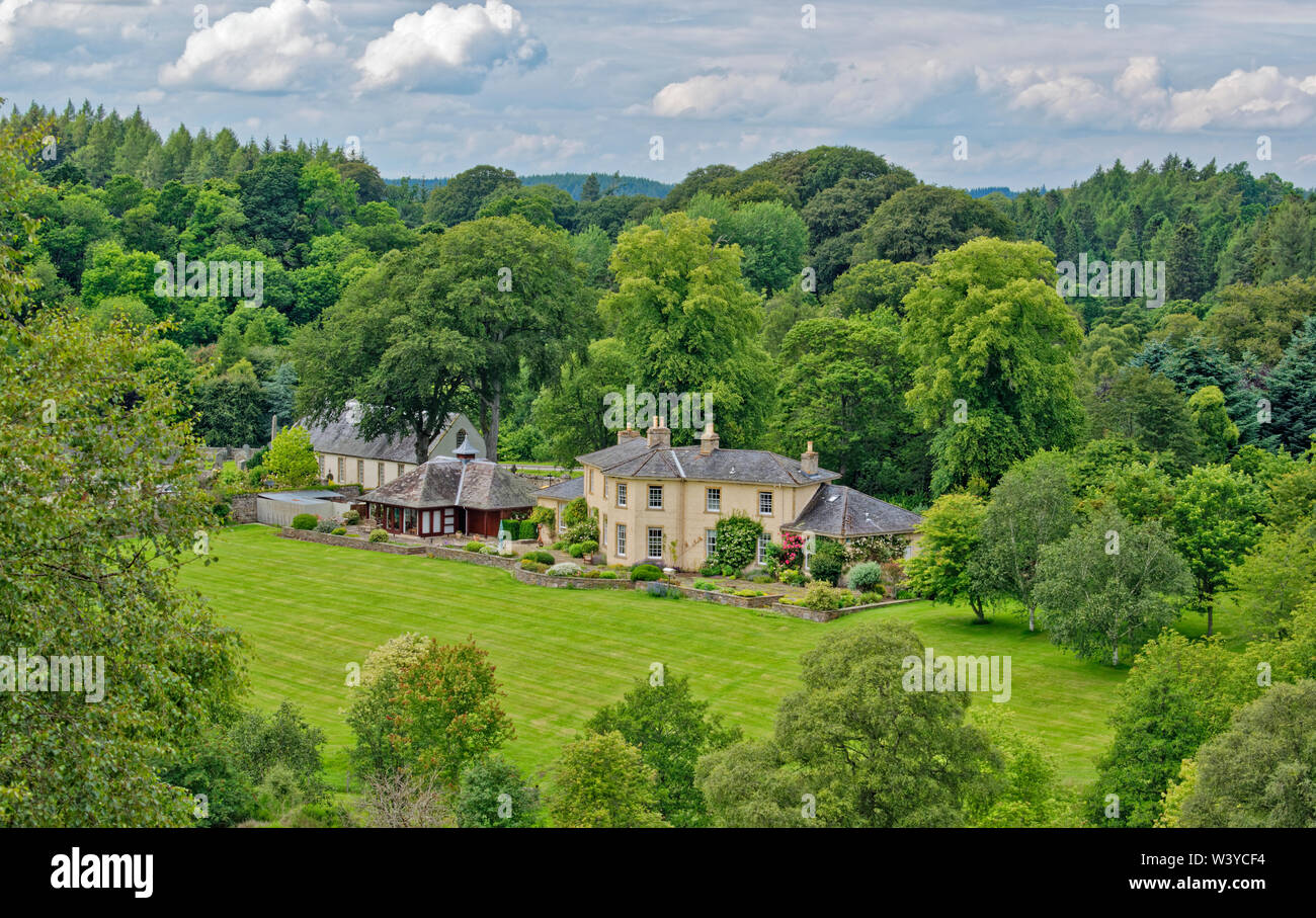 DAVA WAY SCOTLAND THE DIVIE OR EDINKILLIE RAILWAY VIADUCT MID SUMMER ...