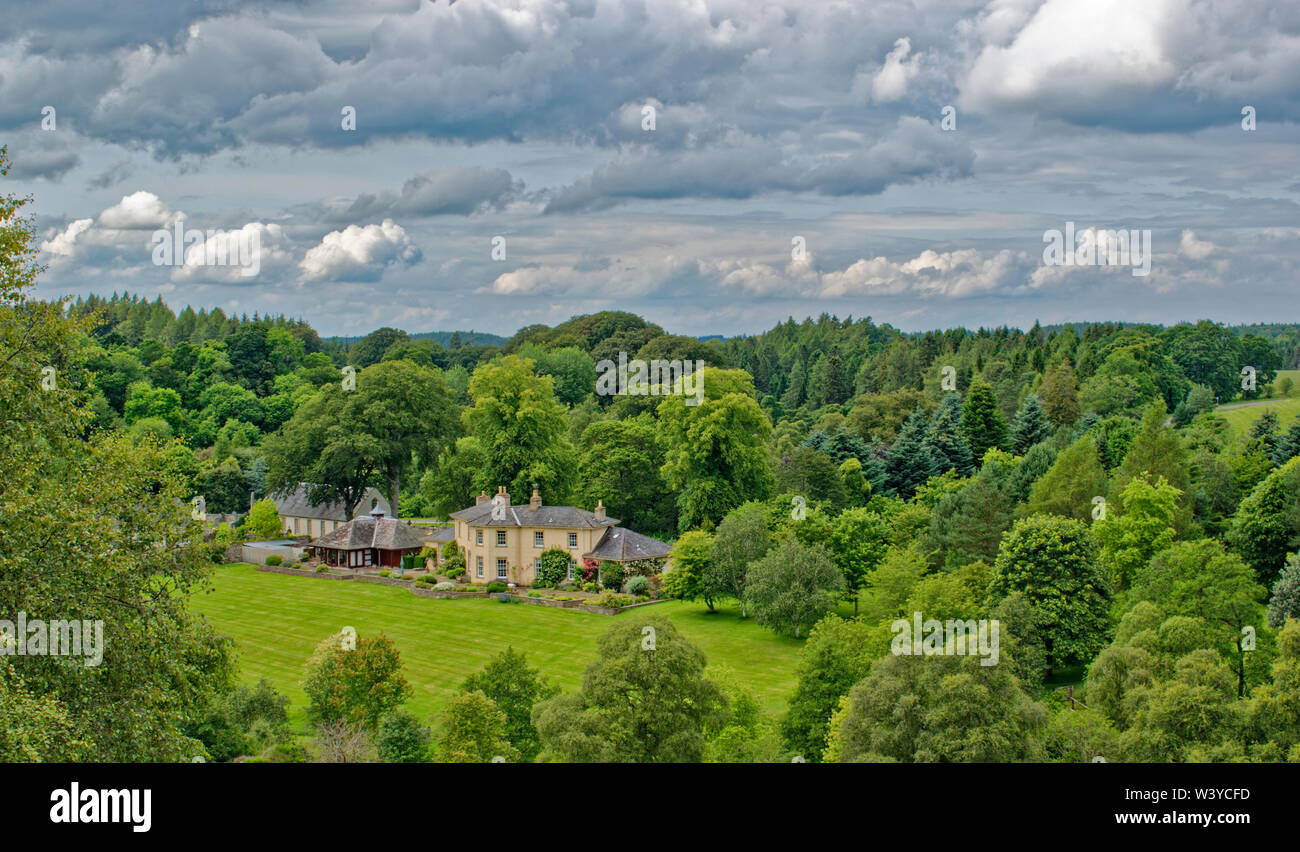 DAVA WAY SCOTLAND THE DIVIE OR EDINKILLIE RAILWAY VIADUCT MID SUMMER ...