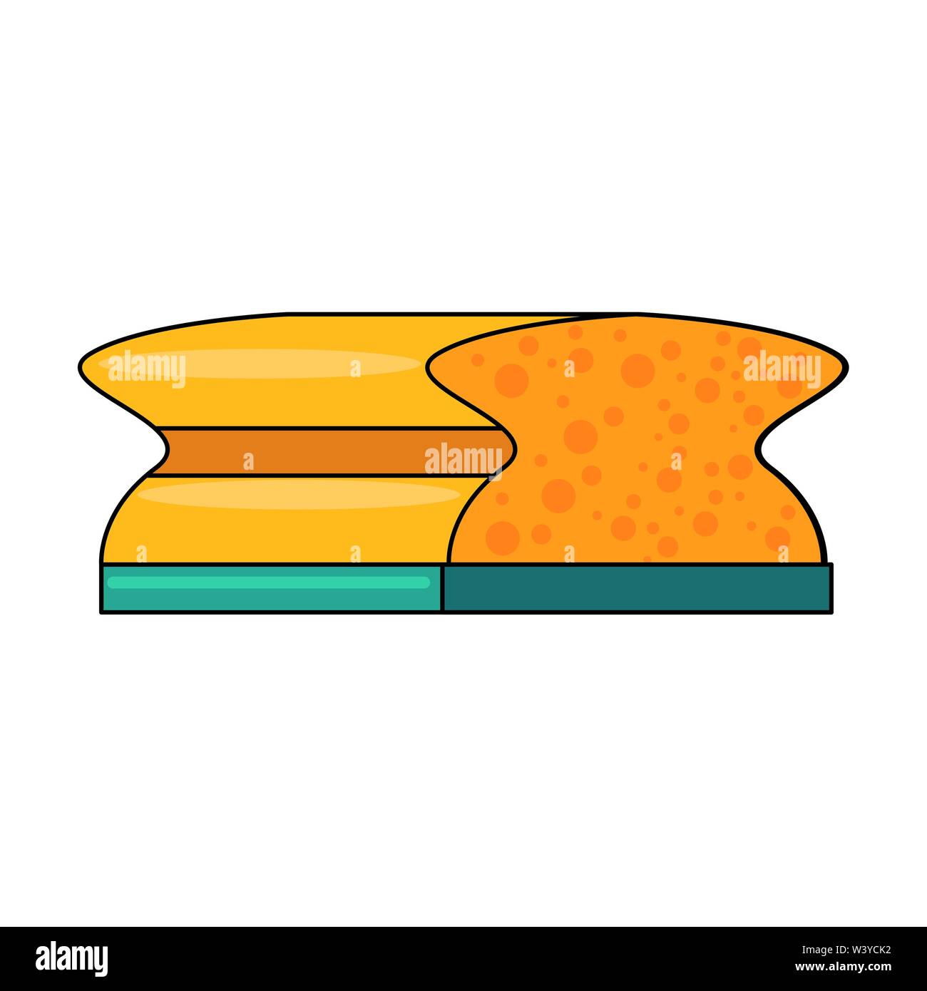 Cleaning sponge isolated product symbol Stock Vector Image & Art - Alamy