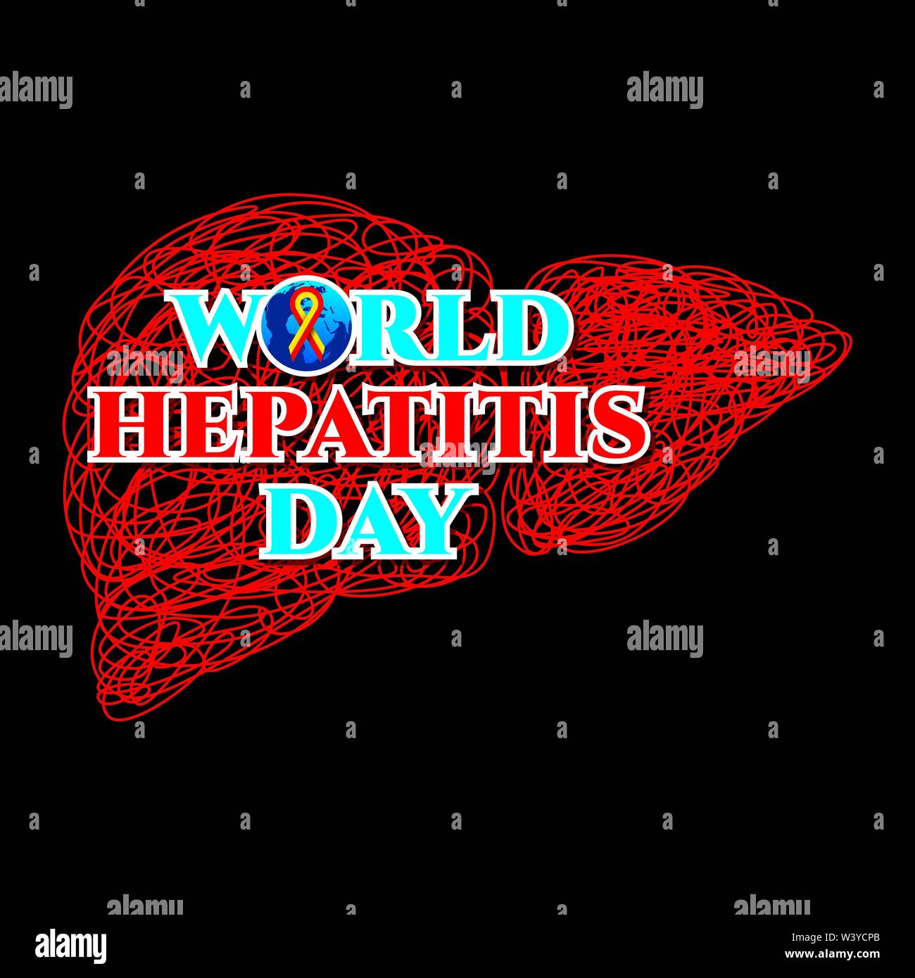 World Hepatitis Day awareness poster design, vector illustration Stock ...