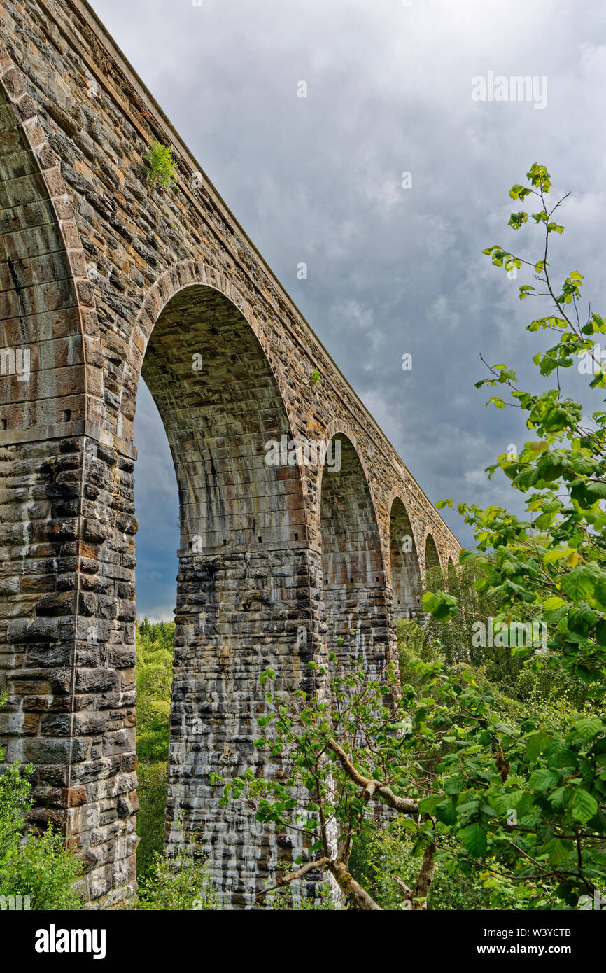 DAVA WAY SCOTLAND THE DIVIE OR EDINKILLIE RAILWAY VIADUCT IN SUMMER THE ...