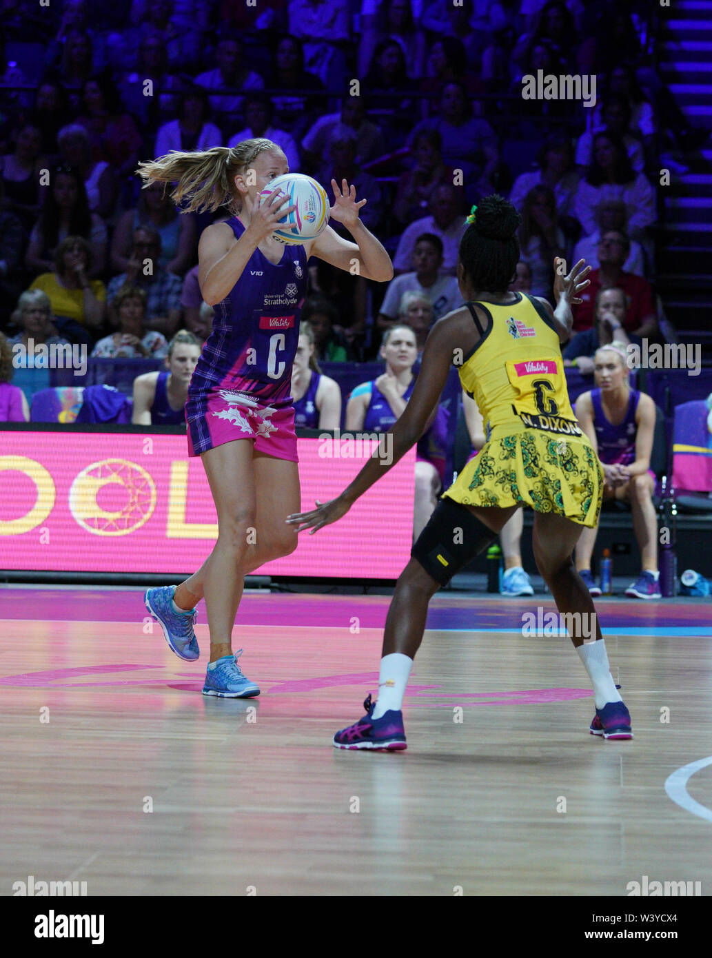 Claire Maxwell (Scotland) in action at the M&S Bank Arena during a ...