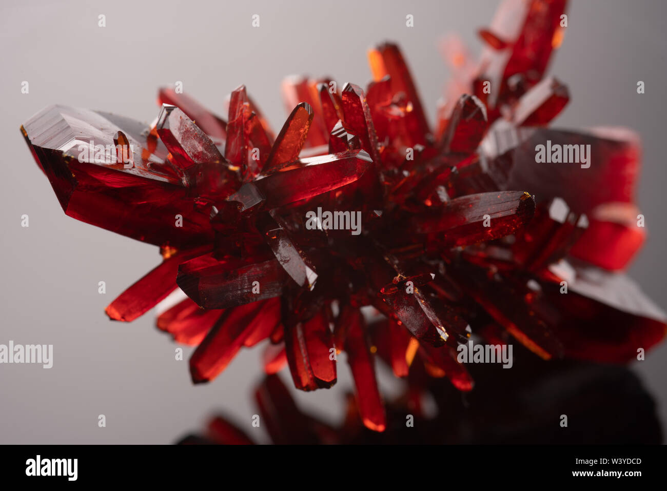 Red crystal. Natural mineral Stock Photo - Alamy