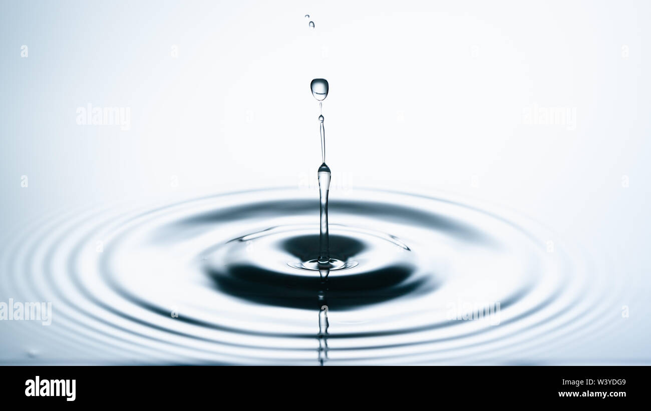 water drop collision. Water splash Stock Photo - Alamy