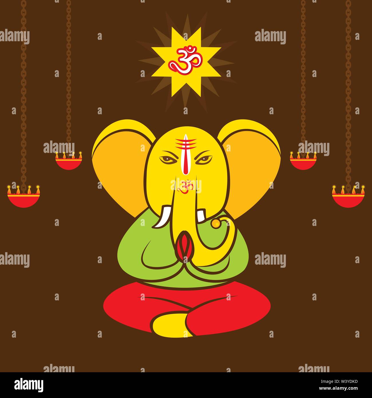 creative ganesha chaturthi or idol ganesha design Stock Vector Image ...
