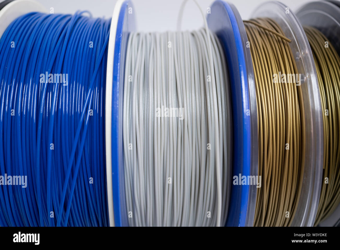 color plastic PLA PETG and ABS filament for printing on a 3D printer ...