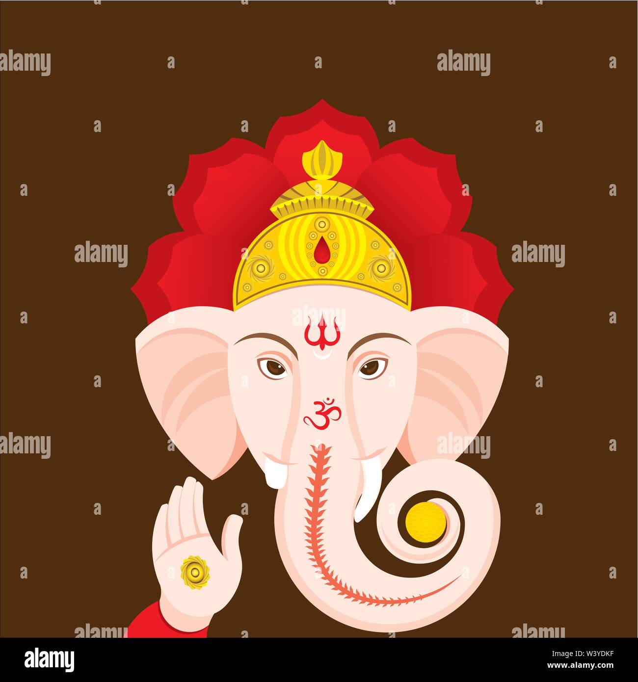 creative ganesha chaturthi or idol ganesha design Stock Vector Image ...