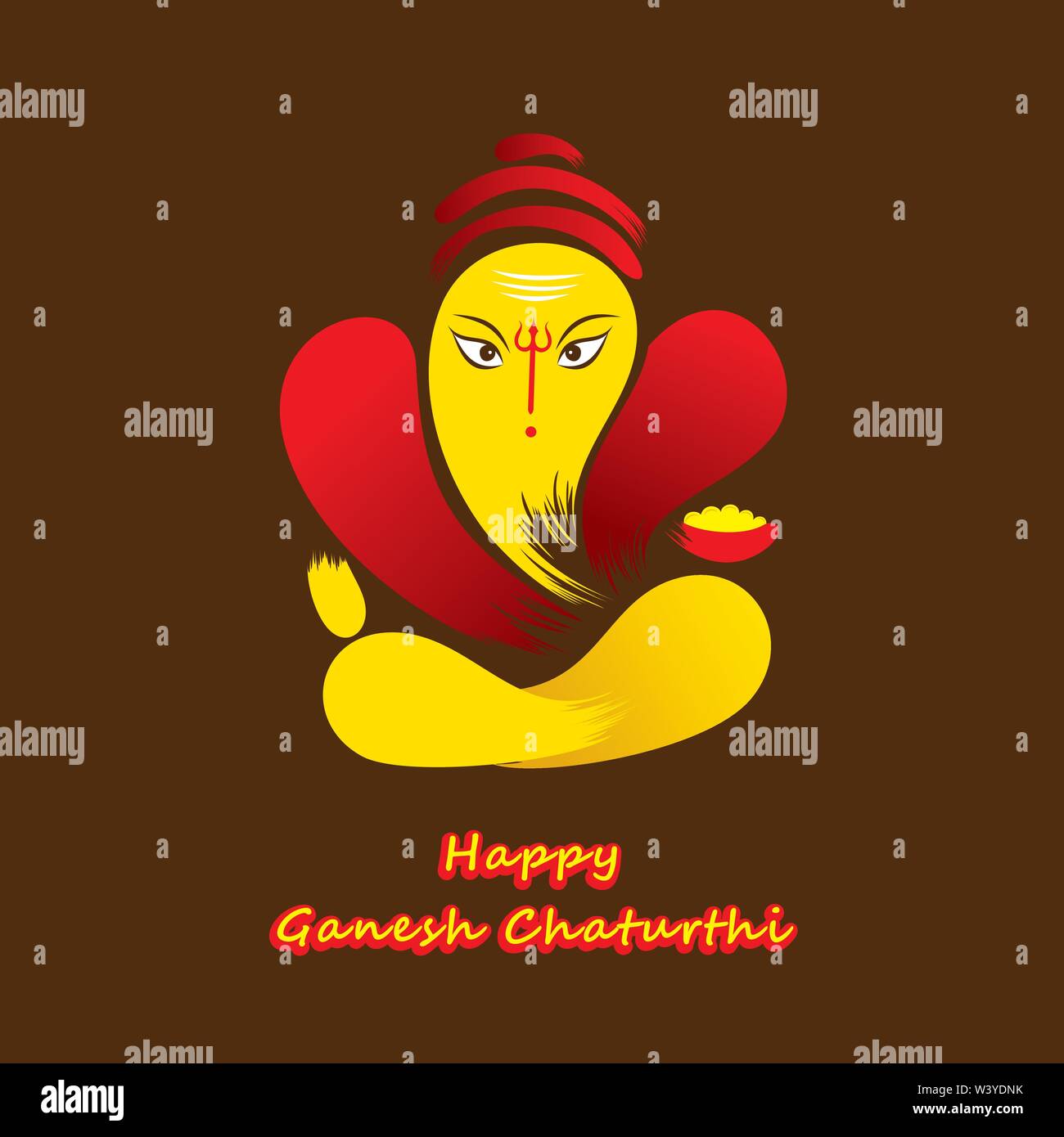 creative ganesha chaturthi or idol ganesha design Stock Vector Image ...