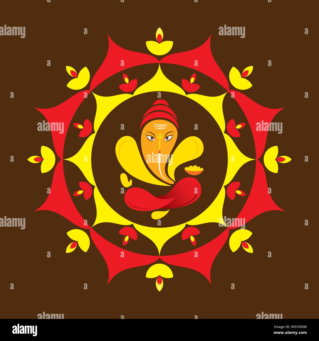creative ganesha chaturthi or idol ganesha design Stock Vector Image ...