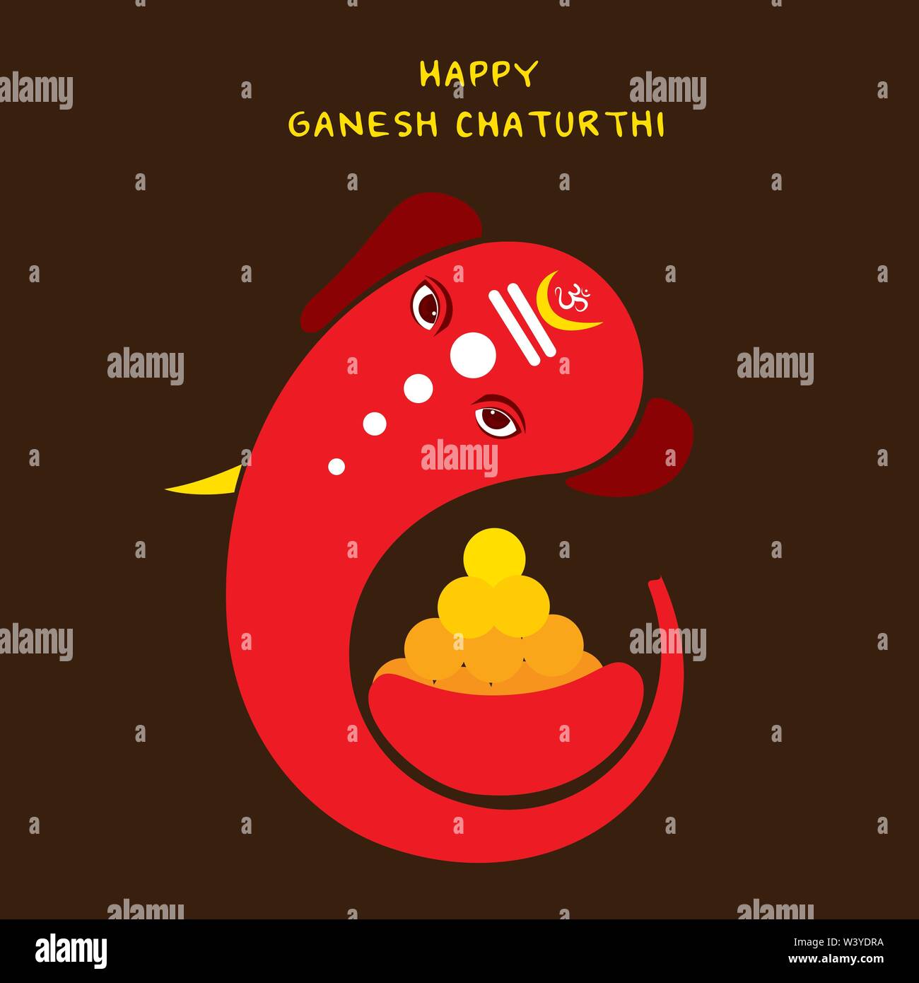 creative ganesha chaturthi or idol ganesha design Stock Vector Image ...