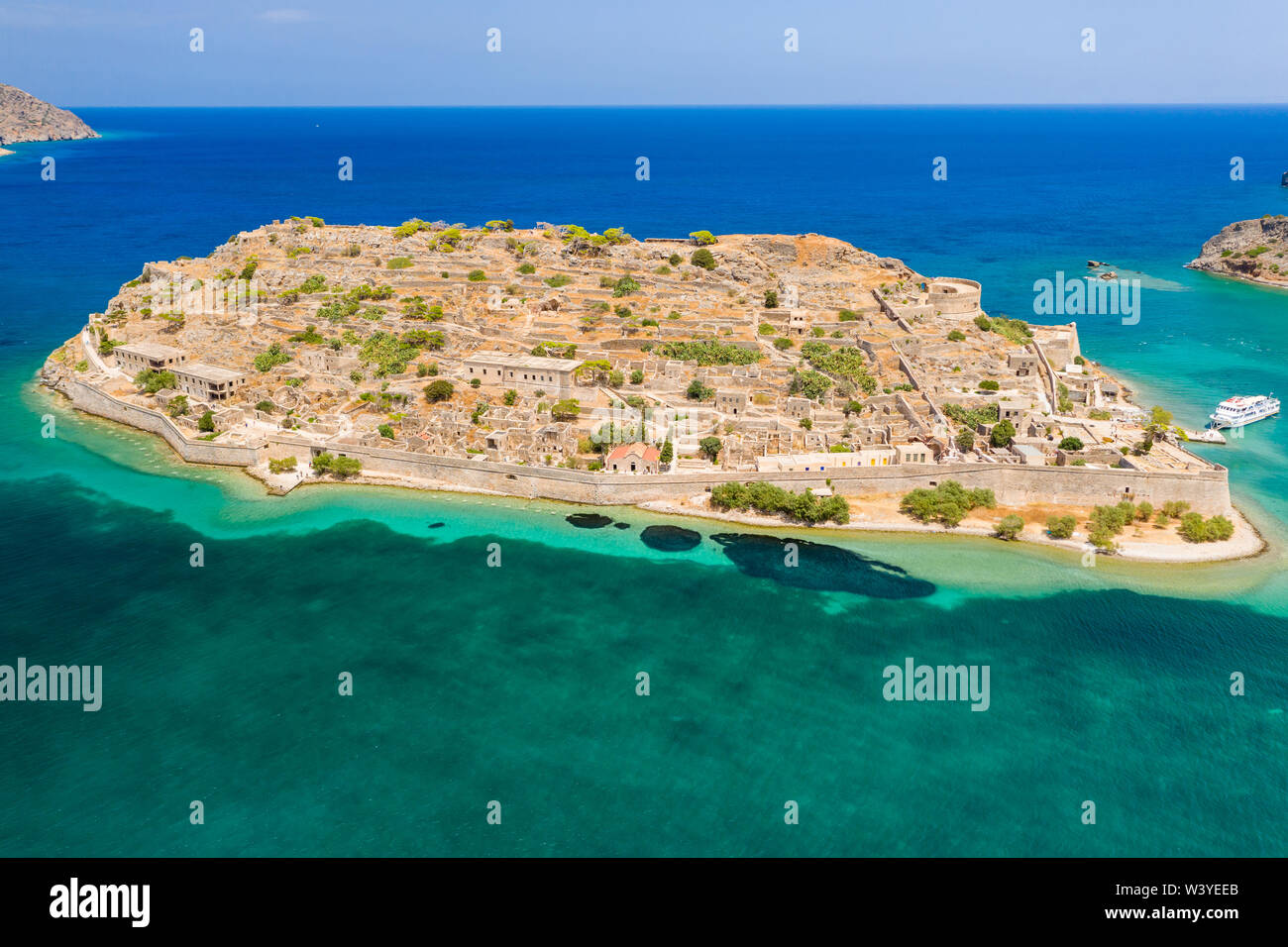 View of the island of spinalonga hi-res stock photography and images ...