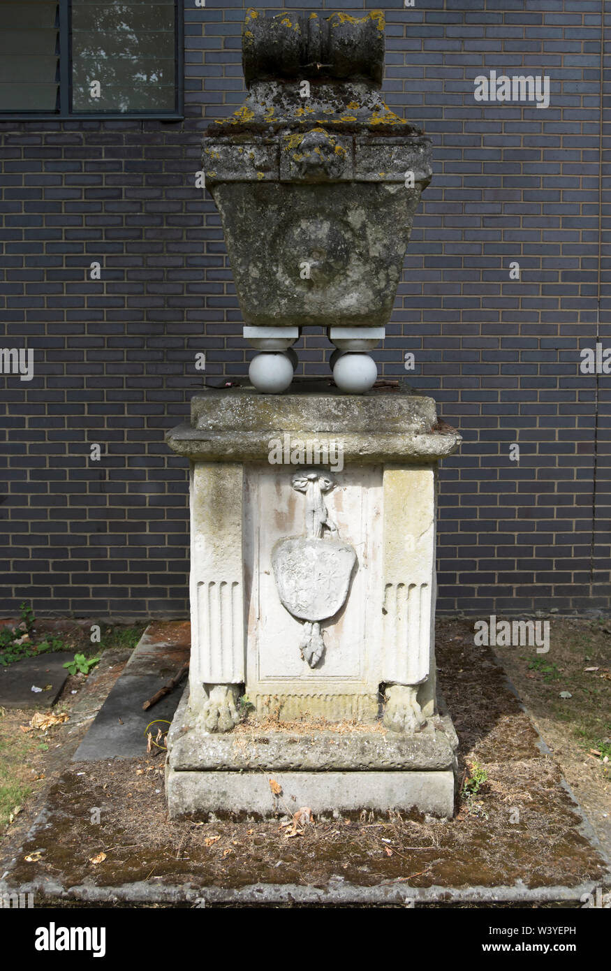 the marble sarcophagus of 18th century historian and explorer robert ...