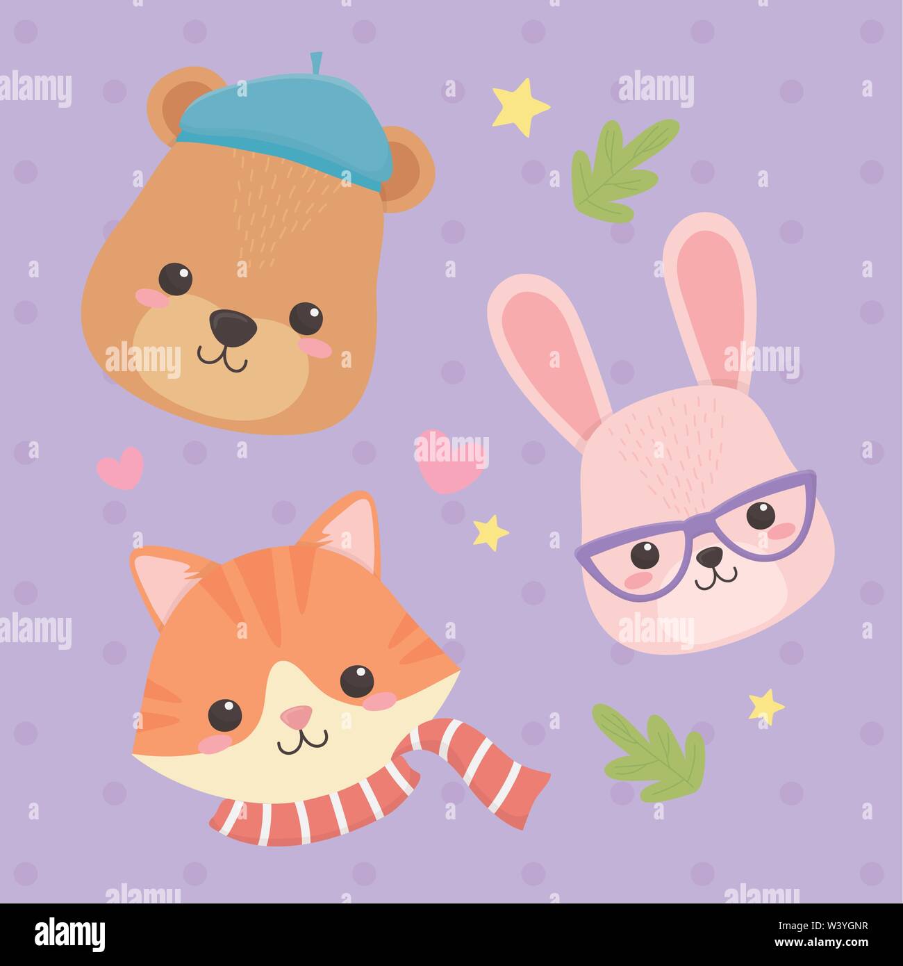 cute and little characters vector illustration design Stock Vector ...