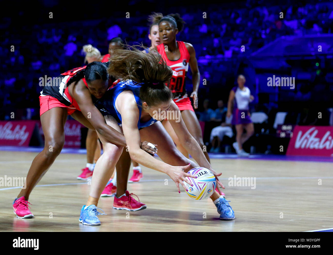 Scotland's Bethan Goodwin and Trinidad and Tobago's Daystar Swift in ...