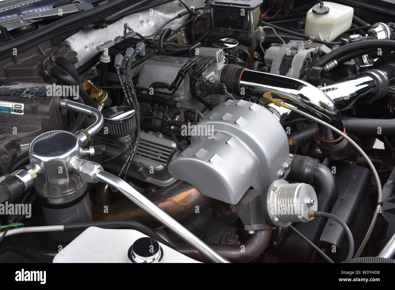 A Turbocharged Buick Engine Stock Photo - Alamy