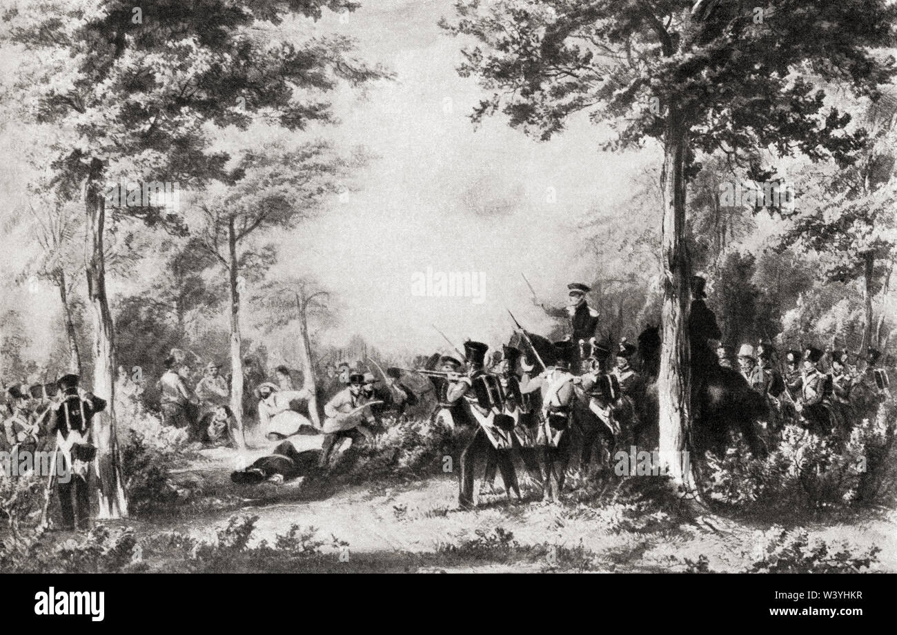 The Battle of Bossenden, Nr. Canterbury, England, May 1838. The last ...