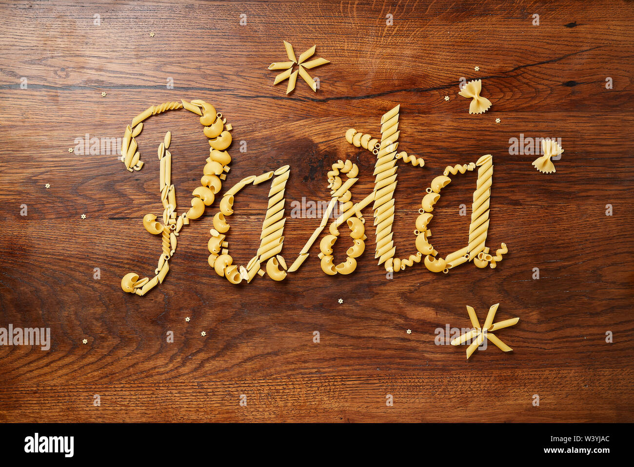 Spaghetti lettering hi-res stock photography and images - Alamy